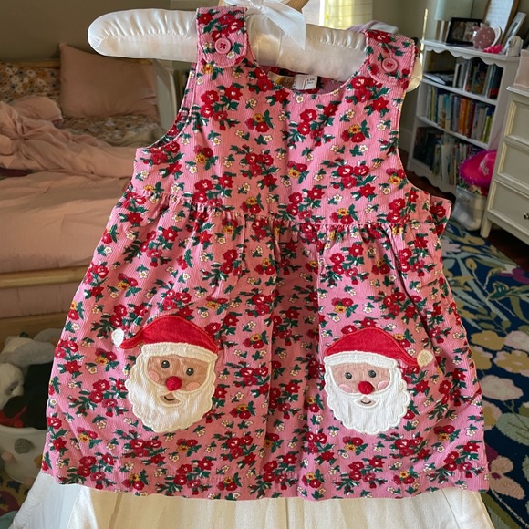 Baby Boden | Dresses | Baby Boden Santa Pink Floral Dress 69 Months ...